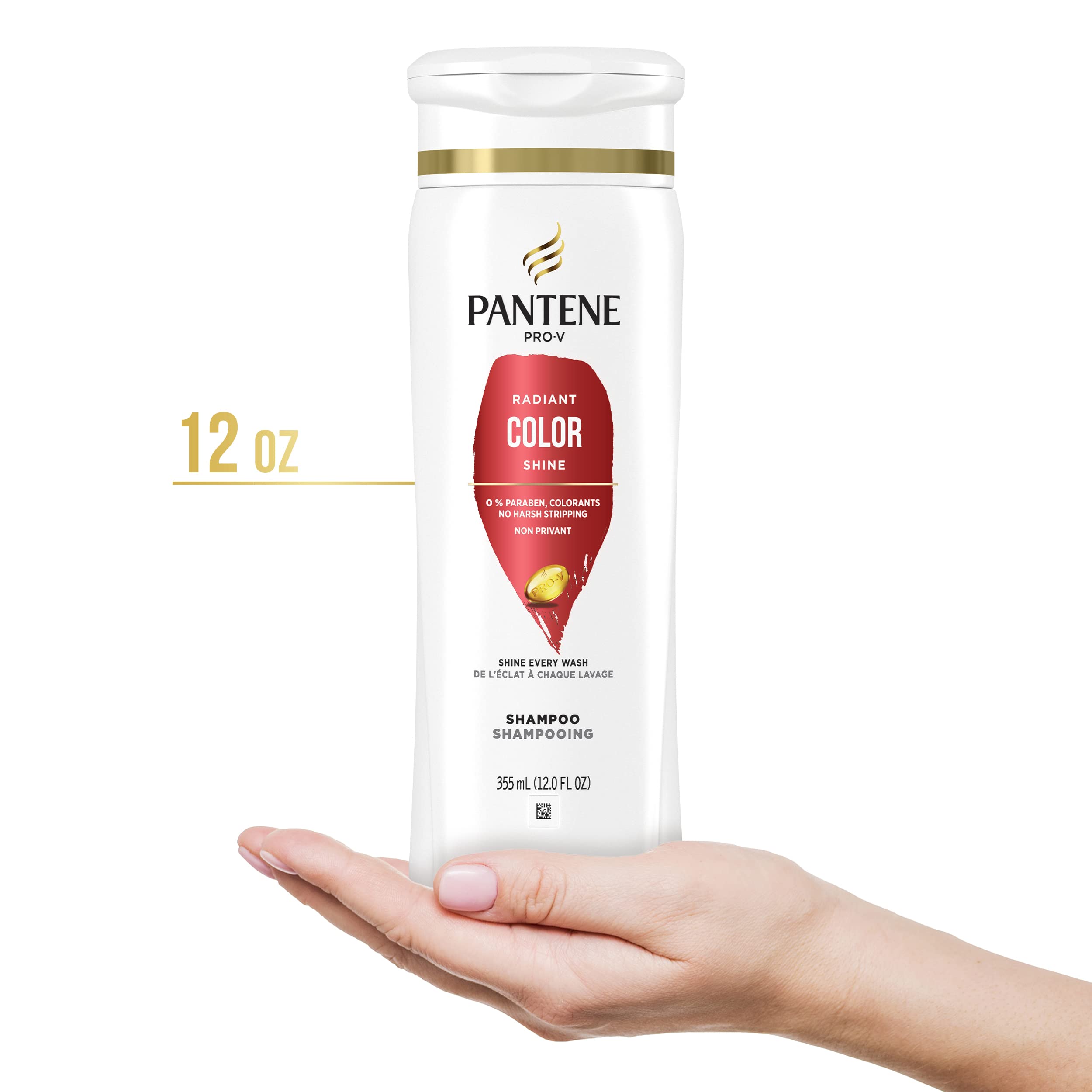 Pantene PRO-V Radiant Color Shine Shampoo, 12.0oz