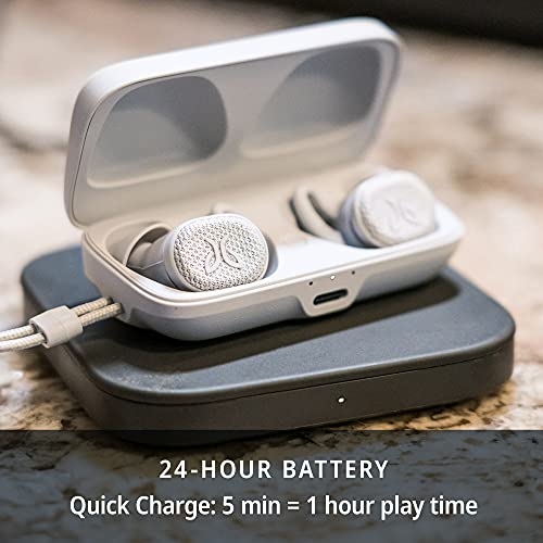 Jaybird Vista 2 True Wireless Sport Bluetooth Headphones With Charging Case - Premium Sound, ANC, Sport Fit, 24 Hour Battery, Waterproof Earbuds With Military-Grade Durability - Gray