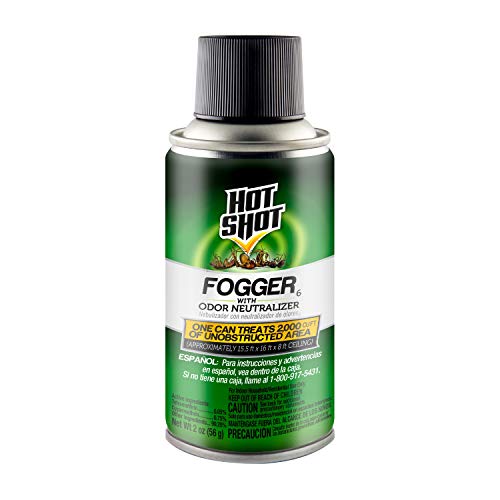 Hot Shot Fogger With Odor Neutralizer, Kills Roaches, Ants, Spiders & Fleas, Controls Heavy Infestations, 24 Count, 2 Ounce