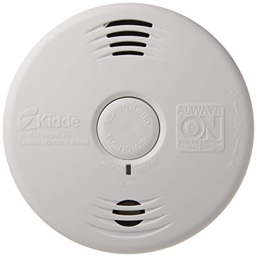 Kidde Smoke & Carbon Monoxide Detector, 10-Year Battery, Voice Alerts & Smoke & Carbon Monoxide Detector with Voice Alerts, Battery Powered, Combination Smoke & CO Alarm