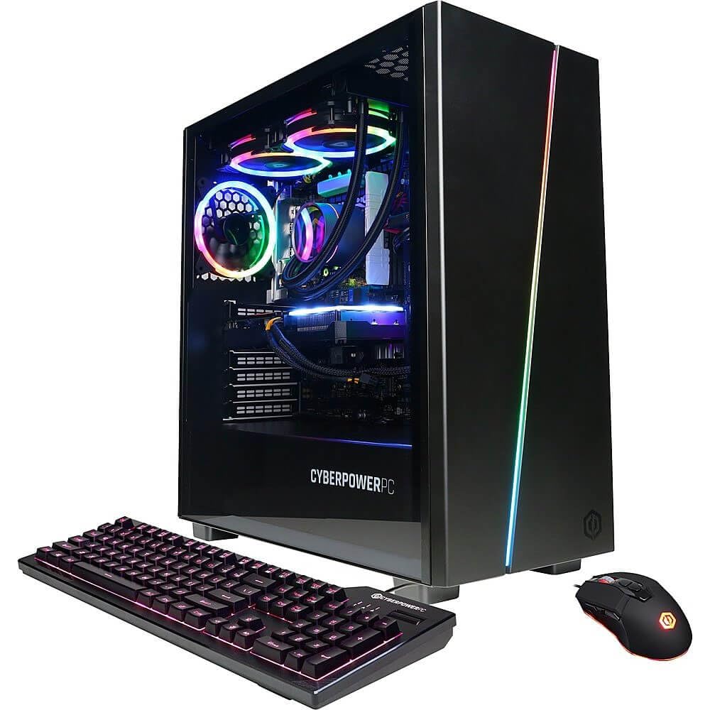 CyberpowerPC Gamer Supreme Liquid Cooled Gaming Desktop Computer, Intel Core i7-13700KF 3.4GHz, 16GB RAM, 2TB SSD, NVIDIA GeForce RTX 4060 Ti 8GB, Windows 11 Home, Black
