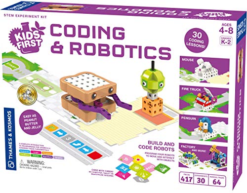 Kids First Coding & Robotics | No App Needed | Grades K-2 | Intro To Sequences, Loops, Functions, Conditions, Events, Algorithms, Variables | Parentsβ Choice Gold Award Winner | by Thames & Kosmos