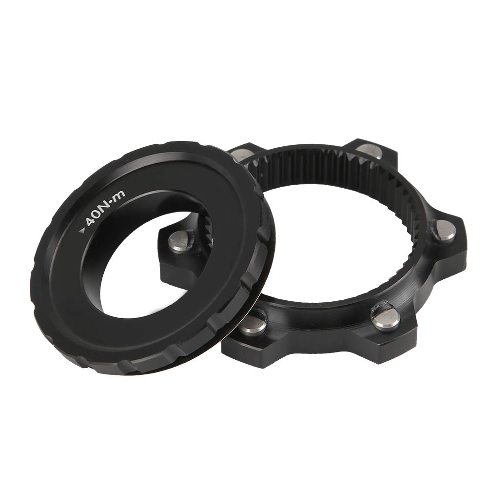 Disc Brake Rotor, Anti-wear Aluminum Alloy + Stainless Steel Washer Center Lock Adapter, Bicycle Accessory Mountain Bike Accessory