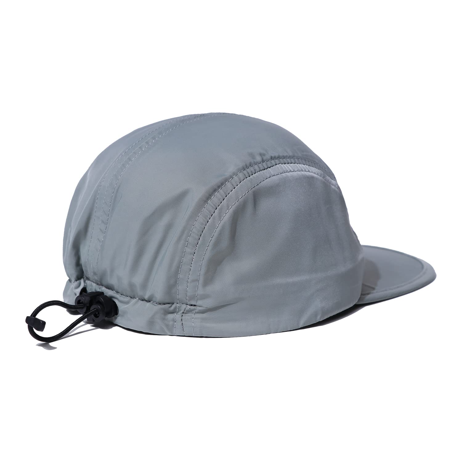 Clakllie Lightweight Flat Bill Dad Hats Quick Dry Baseball Cap Summer Outdoor Camper Cap 4-Panel Running Hat Cycling Cap,Gray