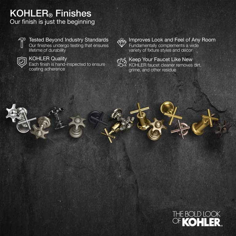 KOHLER 21336-TT Shift + Square Two-Function Handshower, Handheld Showerhead with 2 Spray Settings, 2.5 GPM, Vibrant Titanium
