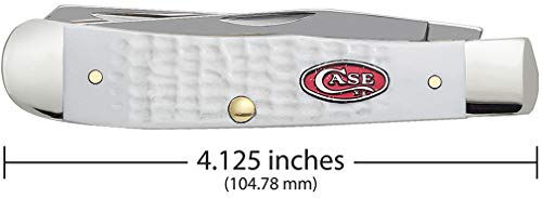 Case WR XX Pocket Knife Sparxx White Jigged Synthetic Trapper Item #60182 - (6254 SS) - Length Closed: 4 1/8 Inches