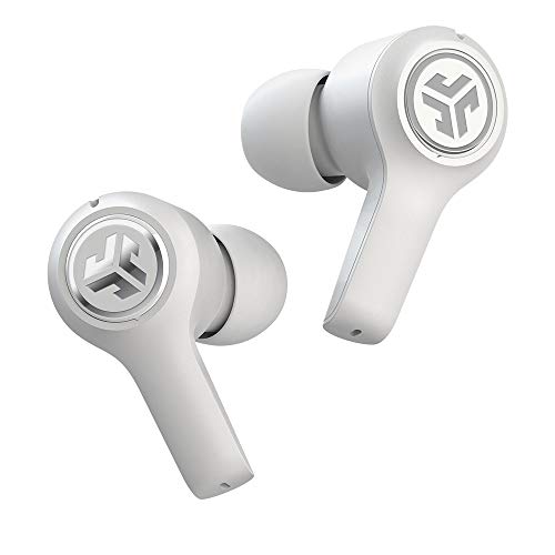 JLab JBuds Air Executive True Wireless Bluetooth Earbuds + Charging Case - White - C3 Calling with Dual Microphones - Long Travel Playtime - Bluetooth 5.0 Connection - 3 EQ Sound Settings…