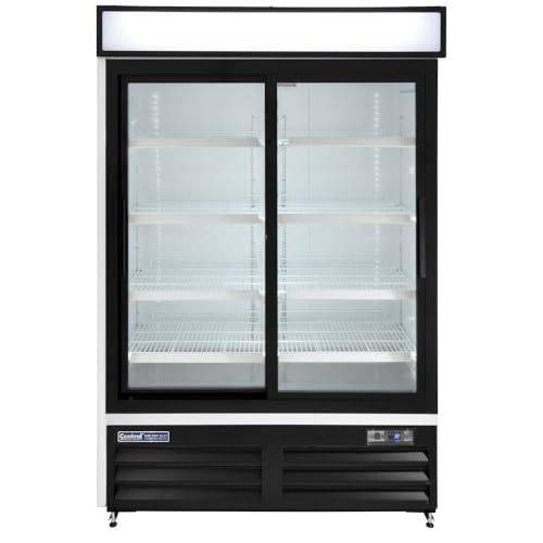 Kratos Commercial Display Refrigerator -Sliding Glass 2-Door Merchandiser, 54" W 48 cu ft (69K-723)
