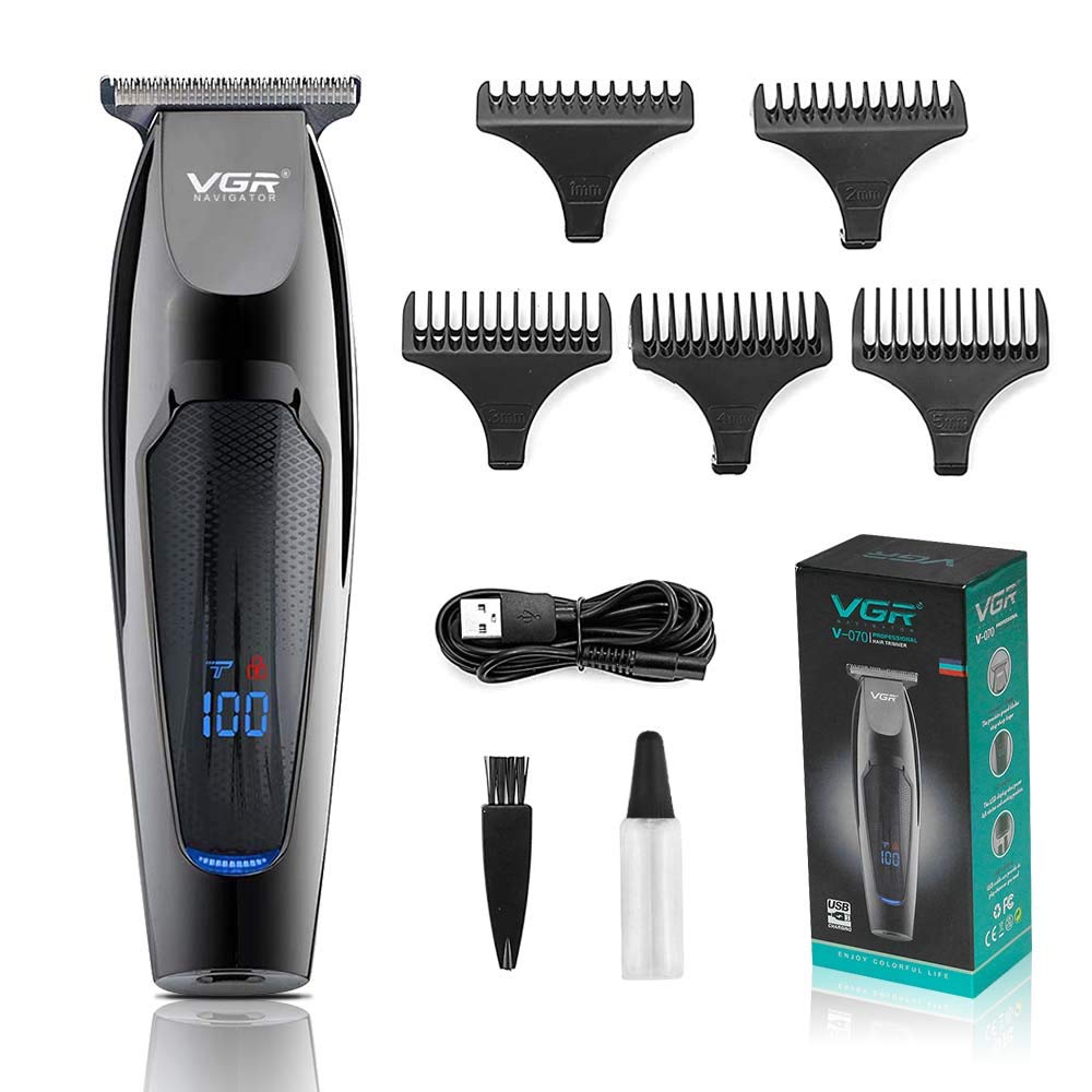 Compact Hair Clippers Professional Cordless light weight Hair Trimmer for Men Close Cut Men bald head shaver Smart Display USB Rechargeable Haircut Kit