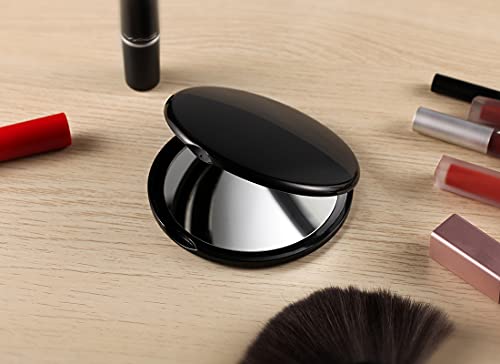 Compact Makeup Mirror,1x/10x Double Sided Magnification-Travel Makeup Mirror Purse Mirror for Makeup/Bathroom/Travel,Tweezing, Blackhead and Comedone Removal