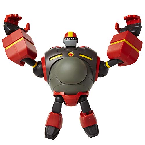 Mega Man Fully Charged β Deluxe Guts Man Articulated Action Figure with Expanding Belly and Guts Man Buster Accessory (to swap onto the Mega Man figure)! Based on the new show!