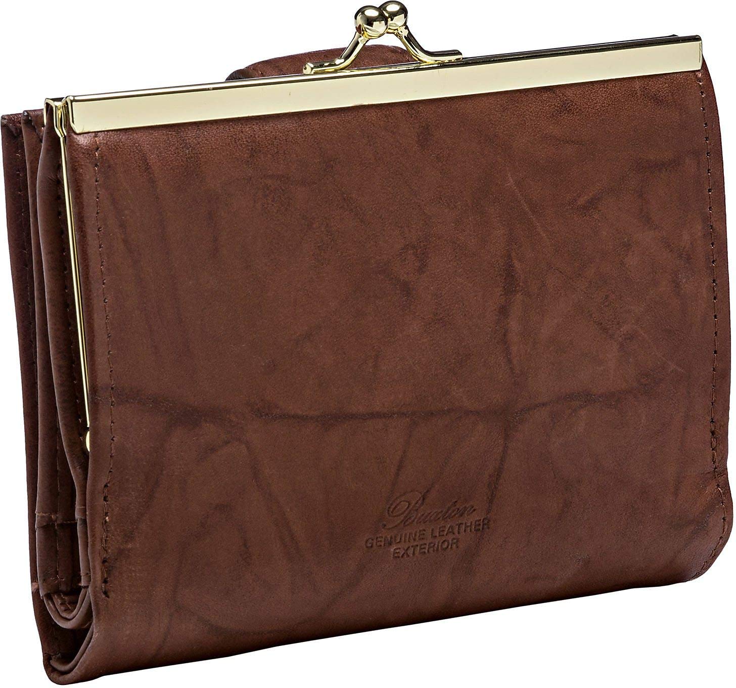 Buxton RFID Double Cardex Wallet One Size Mahogany brown