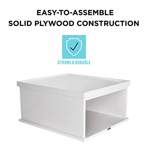 Ivation | Wooden Laundry Pedestal for Washer & Dryer, Made to Fit All Machines - Whirlpool, LG, GE, Samsung, and More, Made of Durable Solid Wood Material, 33.86β x 29.92β