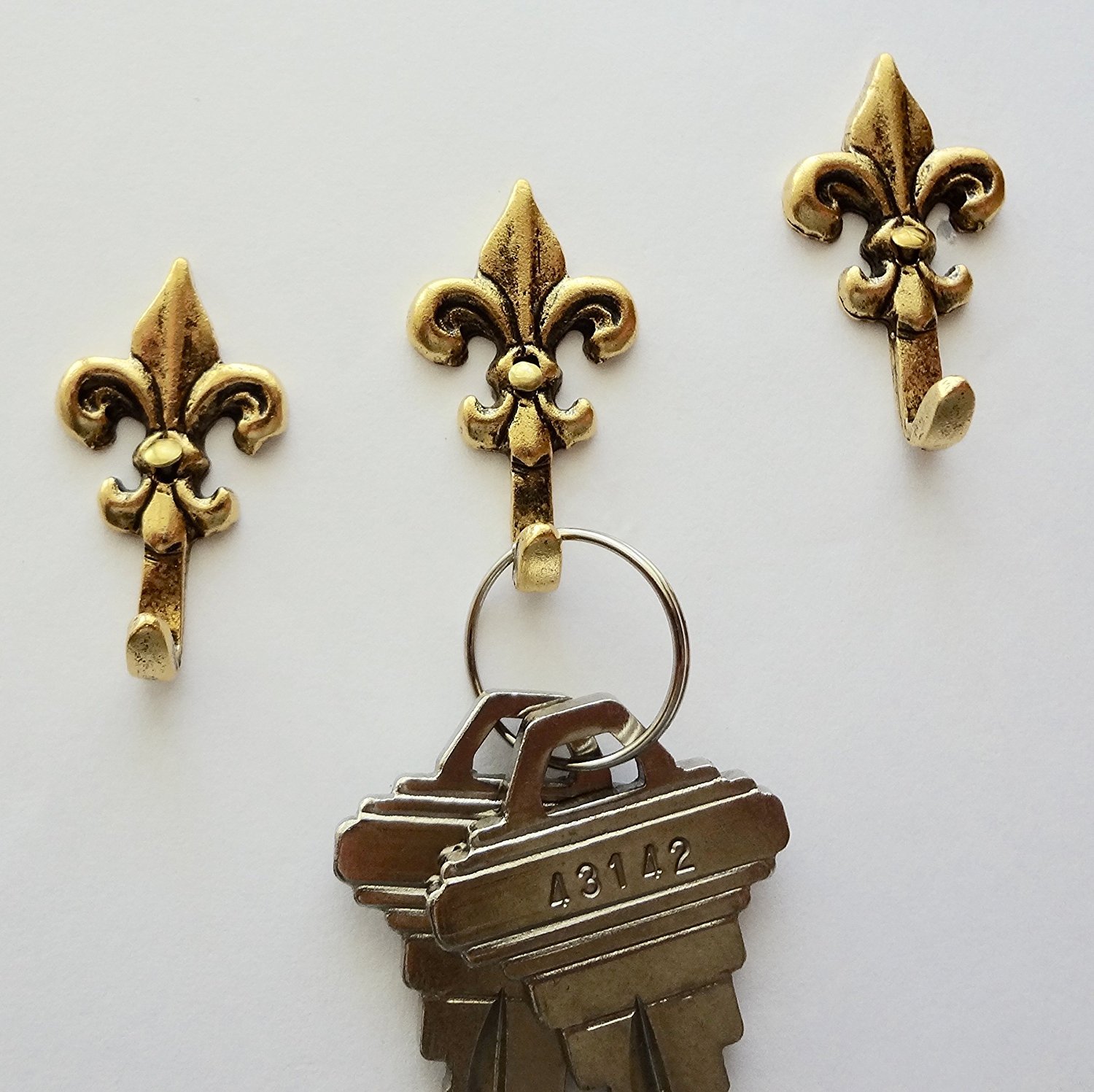 NORMA JEAN DESIGNS 3 PC Set Mini Metal Flower Hooks