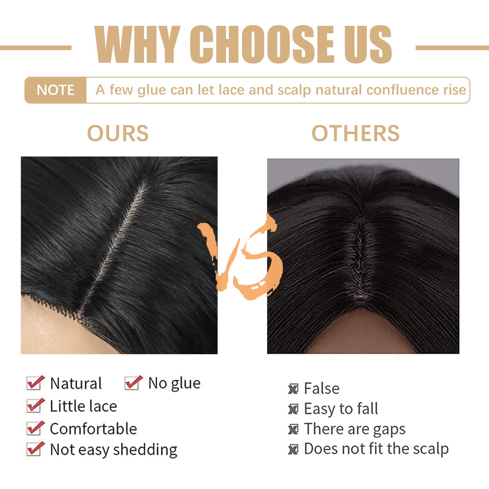 meiliprotea 16" Short Body Wave Synthetic Wig Side Part Bob Wavy Lace Wig Short Wavy Bob Wigs for Black Women 180% Density Ocean Wave Wig Short Wavy Synthetic Lace Front Wig