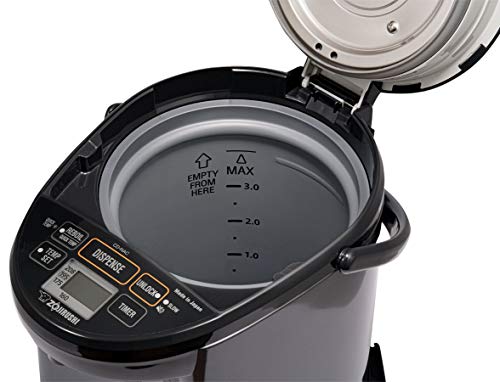 Zojirushi CD-NAC40BM Micom Water Boiler & Warmer, 4.0 Liter, Metallic Black