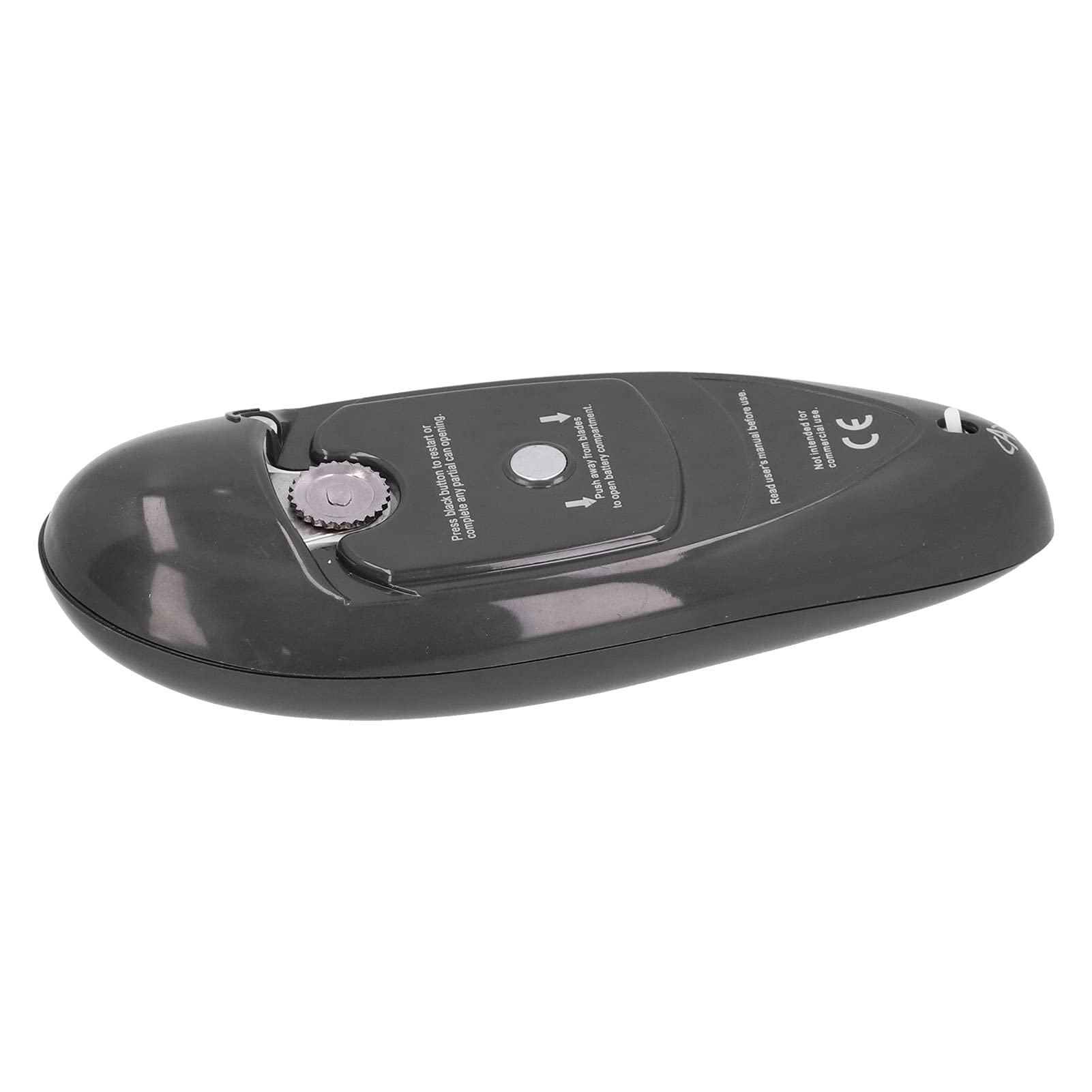 Fdit Portable Automatic Can Opener One-Touch Safety Magnetic Function Can Opener Electric Bottle Opener Black For Home Restaurant Aa Batteries