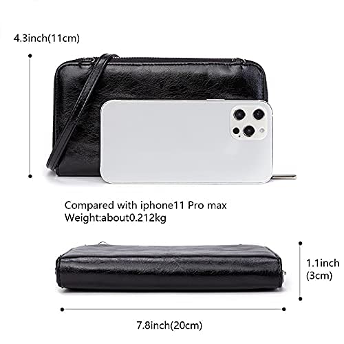 Small Crossbody Bag Touch Screen Phone Bag Shoulder Handbag Wallets Purse for Women & Girls (#1 Black)