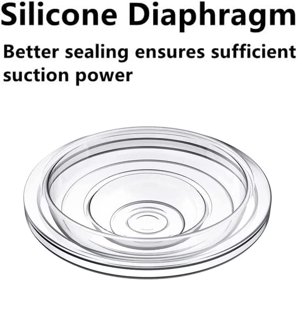 Duckbill Valve and Silicone Diaphragm, Suitable for S9/S12, Wearable Breast Pump General Duckbill Valve and Silicone Diaphragm Accessories (6 Piece Set)