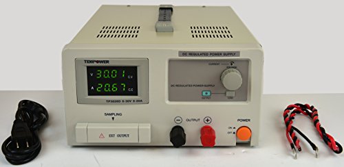 Tekpower TP12003D DC Adjustable Linear Power Supply, Input 120V, Output 0-120V @ 0-3A Adjustable,Transformer Type Clean Power Source (120Volt/3A), Better than HY3003D