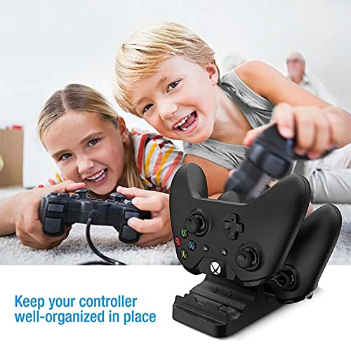 Controller Charging Dock,Twin Charging Dock with 2X Rechargeable Battery Packs