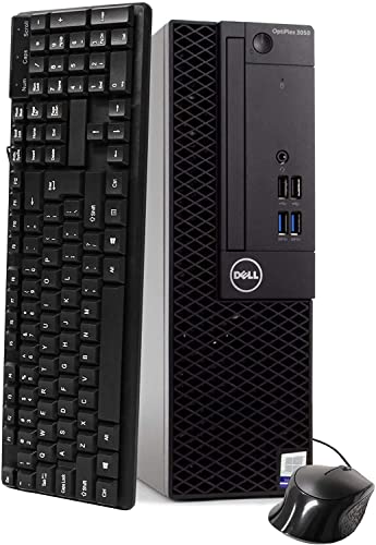 Dell Optiplex 3050 SFF Desktop PC, Intel i5-6500 3.2GHz 4 Core, 8GB DDR4, 256GB SSD, WiFi, Win 10 Pro, Keyboard, Mouse (Renewed)