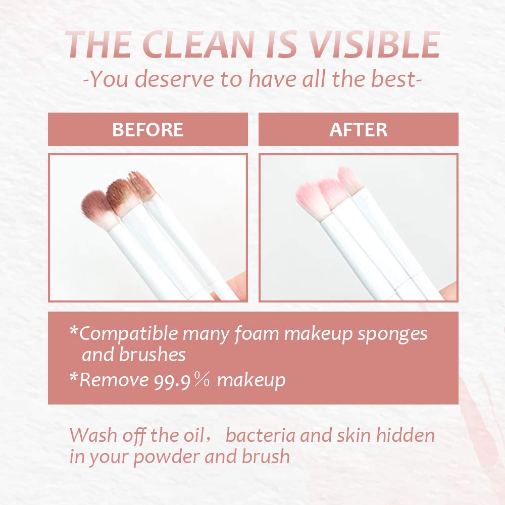 CCHOME Liquid Makeup Brush Cleaner, Professional Brush Cleanser for Cleaning Makeup Sponges, Brushes & Applicators, 180ml
