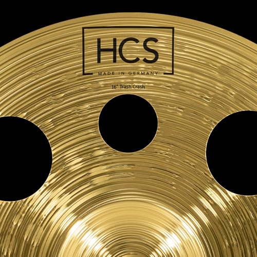 Meinl Cymbals HCS Ultimate Cymbal Set Box Pack for Drums with Hihats, Ride, China, Splash, Bell and Free 16” Trash Crash — Made in Germany — Durable Brass, 2-Year Warranty SCS1