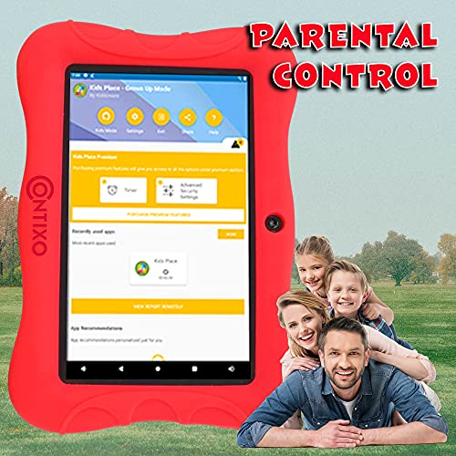 Contixo V9 Kids Tablet and H1 Kids Headphones Bundle, 7-inch HD, Ages 3-7, Toddler Tablet with Camera, Parental Control - Android 10, 32GB