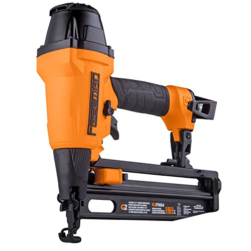 Freeman G2FN64 2nd Generation Pneumatic 16-Gauge 2-1/2" Straight Finish Nailer with Adjustable Metal Belt Hook and 1/4" NPT Air Connector