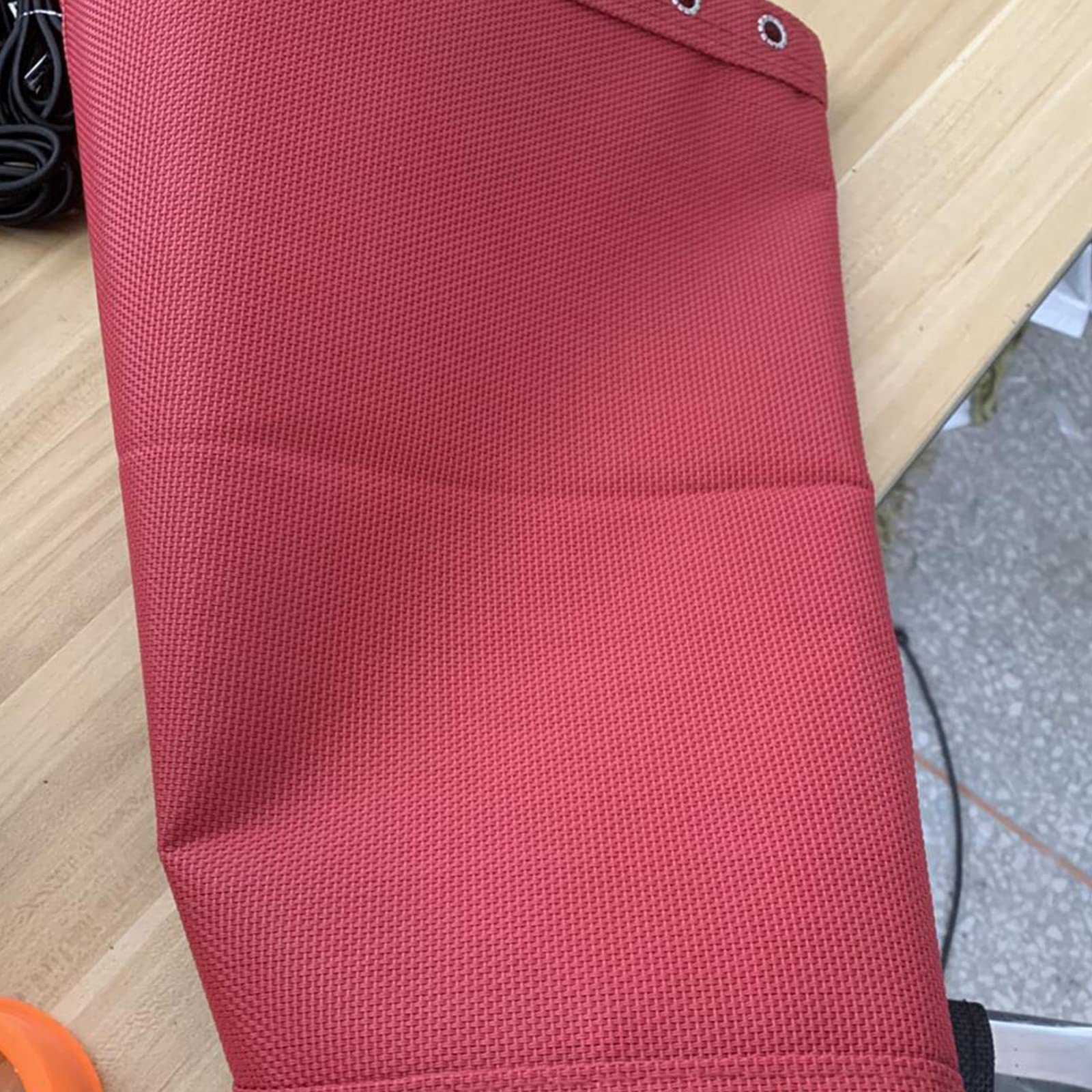 Duiaynke Durable Folding Lounge Repair Cloth Part Beach Pool Lawn Recliner Lounge Large Mesh Cloth Cover Zero Gravity Chair Cloth (Wine Red)