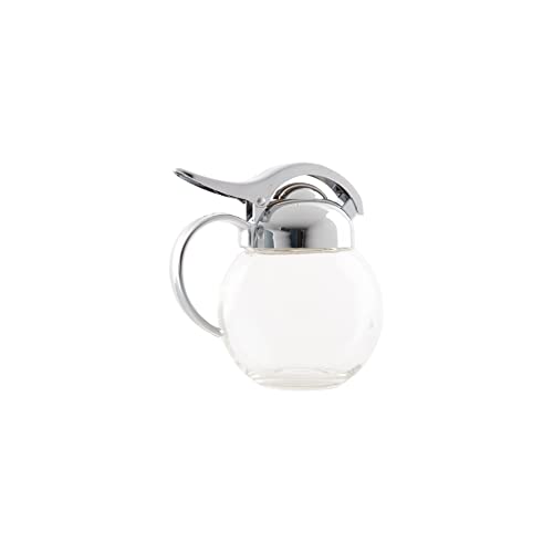 Millvado Syrup Dispenser, Restaurant Style Glass Honey or Maple Syrup Dispenser,10 Ounces, Dishwasher Safe
