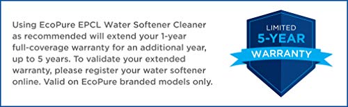 EcoPure EPCL Water Softener Cleaner, 16 Fl Oz (Pack of 1), Off- White