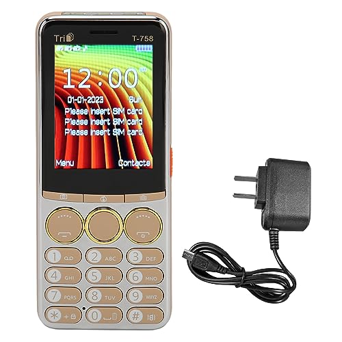 Unlocked Cellphone, 2G GSM Senior Cell Phone with Flashlight, 3200mAh Big Button Loud Sound Ultra Thin Mobile Phone, One Click SOS Emergency Help for Seniors 100β240V (US Plug)