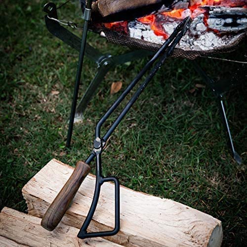 TEOGONIA Fireplace Tongs Charcoal Scissors Firewood Scissors