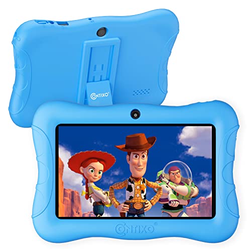 Contixo V9 Kids Tablet and H1 Kids Headphones Bundle, 7-inch HD, Ages 3-7, Toddler Tablet with Camera, Parental Control - Android 10, 32GB