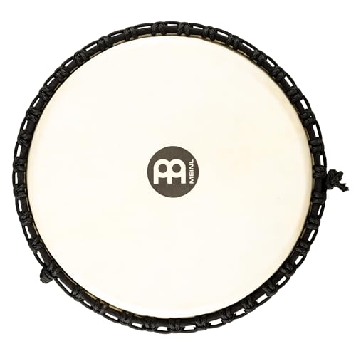 Meinl Percussion ADJ2-XL+BAG African Style Rope Tuned 13-Inch Wood Djembe with Bag, Brown
