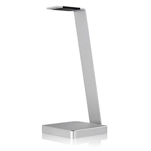 LUXA2 E-One Silver Solid-Metal Aluminum Universal Gaming Headphone Stand/Hanger/Holder for Beats, Senheiser, Sony, Bose, Philips, Audio-Technica, Plantronics, Shure, Jabra, JVC, JBL, AKG, DJ, Gaming Headsets Display HO-HDP-ALE1SI-00
