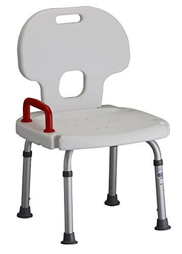 NOVA Medical Bath Seat with Back & Red Safety Handle
