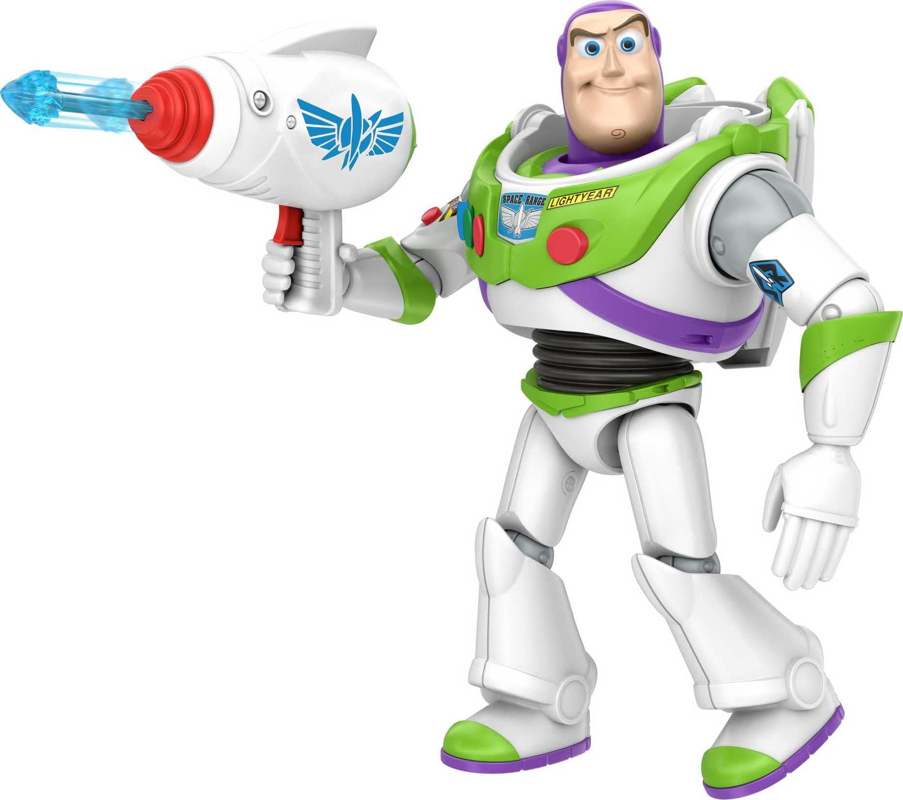 Disney Pixar Toy Story Blaster Training Buzz Large Action Figure, 12 in Scale, Authentic Posable Detailed, Movie Collectable, Gift Ages 3 Years & Up
