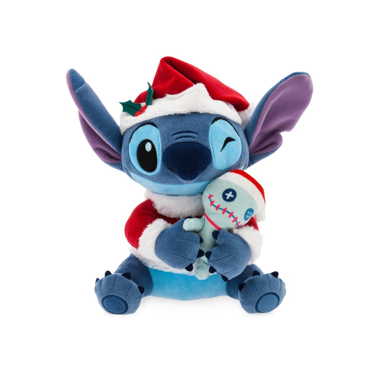 Disney Stitch Holiday Plush – Lilo & Stitch – Small 9 1/2 Inches