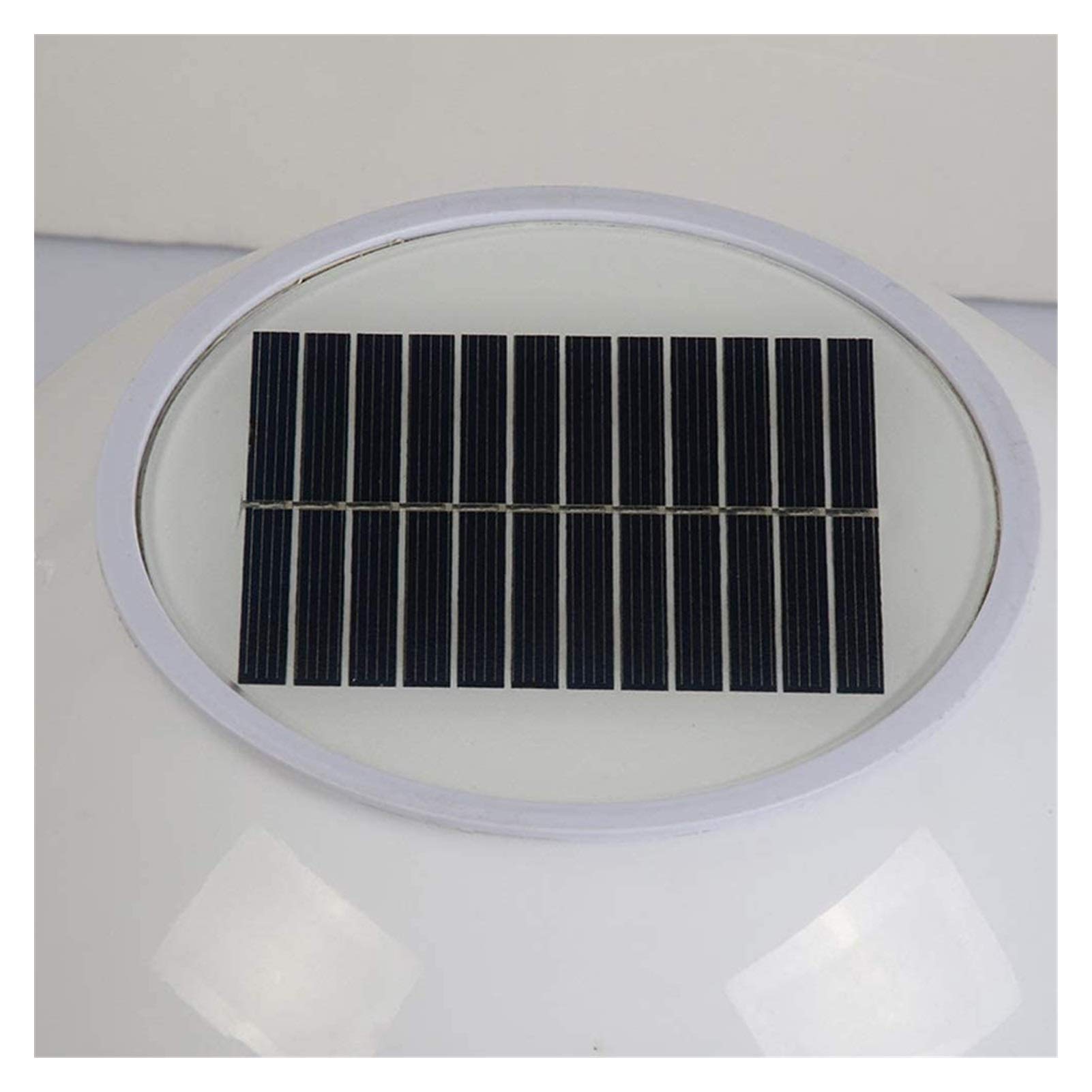 YMJ Solar Outdoor Post Light Fixture LED Cast Aluminum with Stainless Steel Pier Mount Base, Solar Pillar Light for Garden Home Hallway Porch Garage (Size : 9.84inch)