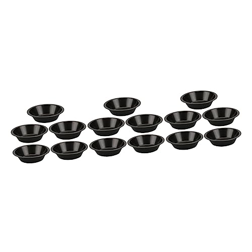 Hemoton 15 Pcs Pizza Plate Cake Tray Pizza Screen Mini Accessories Round Bread Pan Bread Baking Molds Pizza Crisper Tray Oven Pan for Kitchen Carbon Steel Pizza Pan Reusable Baking Tray