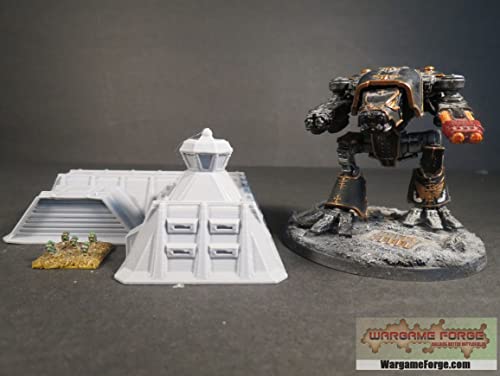 Military Command Bunker 6mm/8mm Tabletop Terrain Compatible with Epic, Adeptus Titanicus, Hex Maps