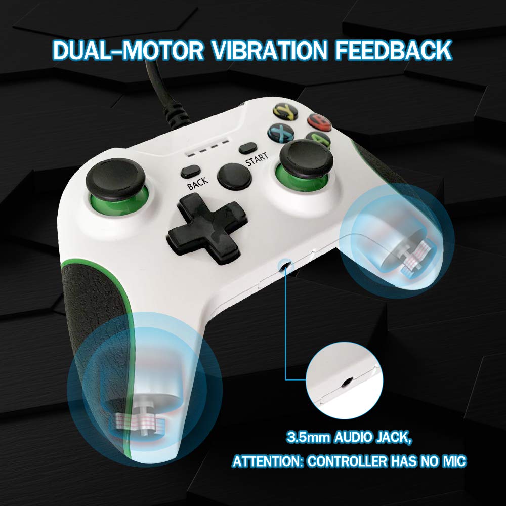 Yousang Wired Xbox One Controller with Vibration Feedback ＆ Upgraded Joystick Controller Replacement for Xbox One Game Controller for Xbox One Series and PC