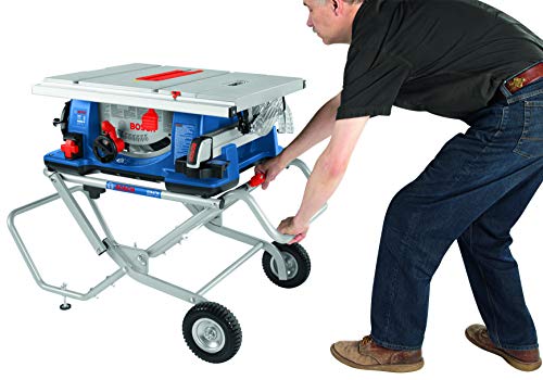 Bosch Power Tools 4100-10 Tablesaw - 10 Inch Jobsite Table Saw with 25 Inch Cutting Capacity and Portable Folding Table Stand