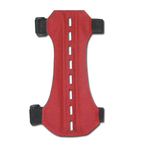 Carol Vented Target Archery Fabric ARM Guard (18cm Long x 7cm Wide) FAG223RED.