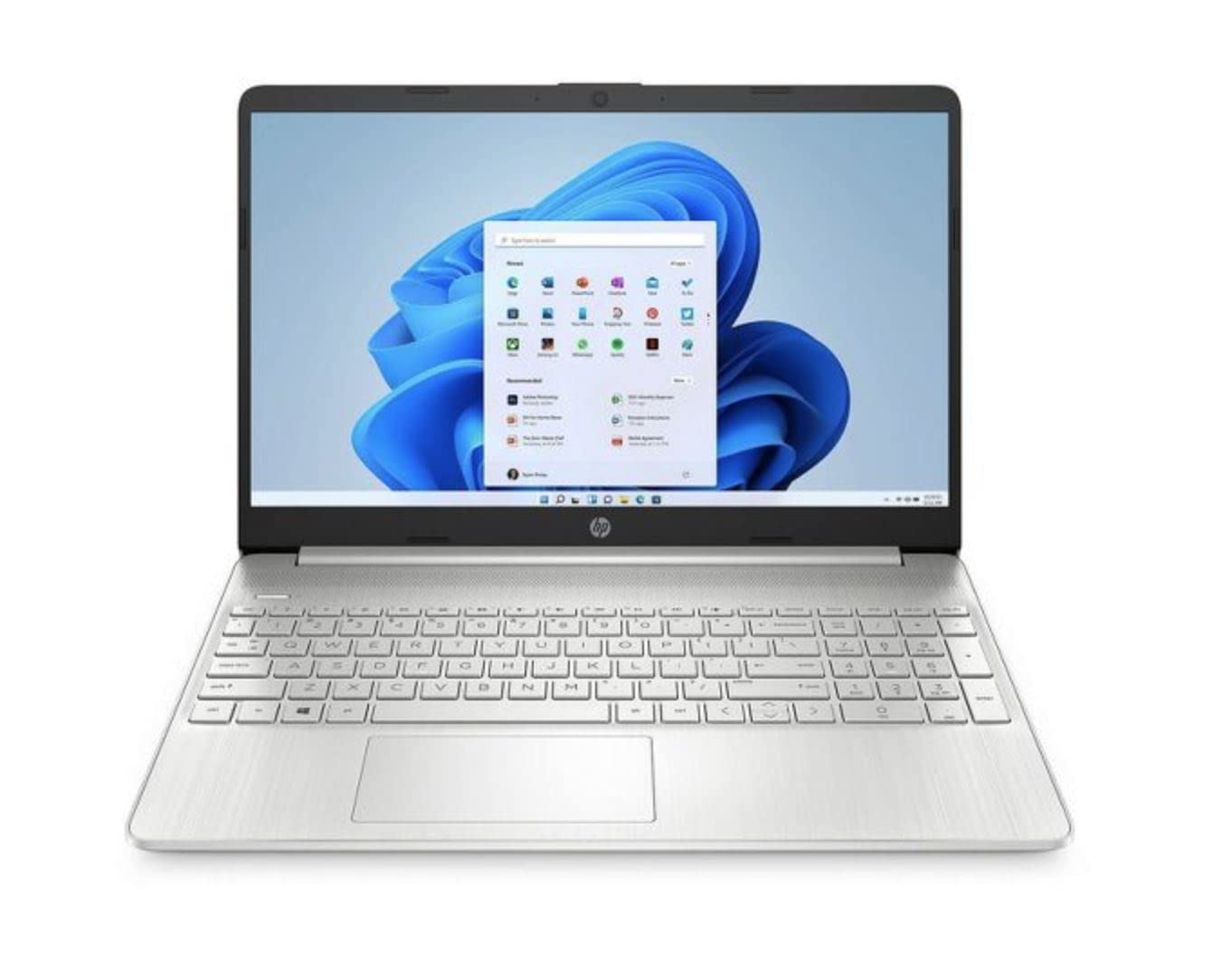 HP 15.6-inch FHD Non-Touch, 512GB SSD, 2.1GHz Ryzen 5 5500U 6 Core (8GB RAM, SD Card Reader, AMD Radeon Graphics, Windows 11 Home S) Silver, 15-ef2040tg