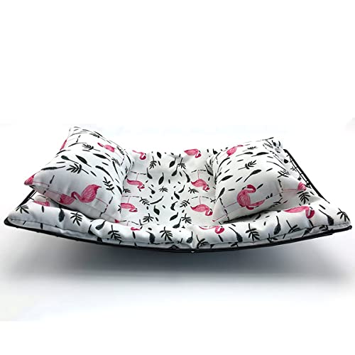 GooWell Bearded Dragon Hammock Lizard Hammock Reptile Bed with Pillow Lizard Habitat Soft and Warm Small Animal Sleeping Bag Set