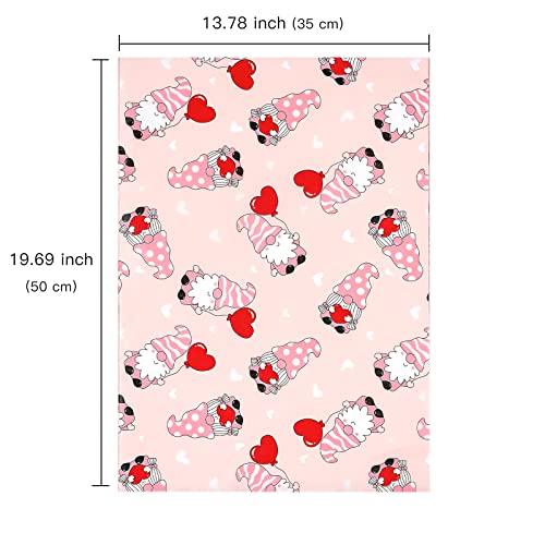 MAYPLUSS Wrapping Tissue Paper - 90 Sheets - Valentines Day Design - 13.7 inch X 19.7 inch Per Sheet